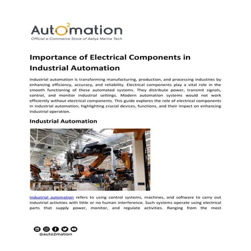 Importance of Electrical Components in Industrial Automation.pdf