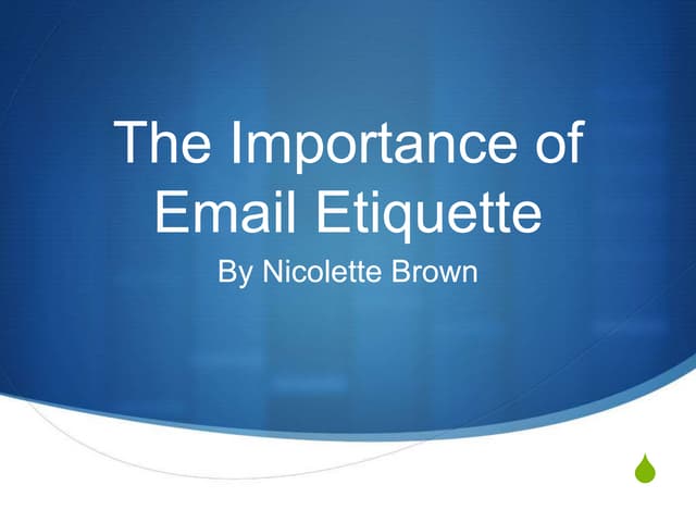 E Mail | PPT