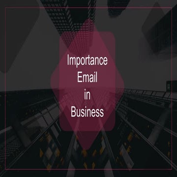 Importance of email in business | PPTX