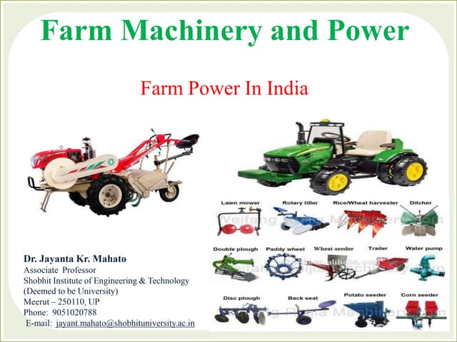 Farm power and its sources | PPTX