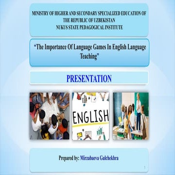 LANGUAGE GAMES | PPTX
