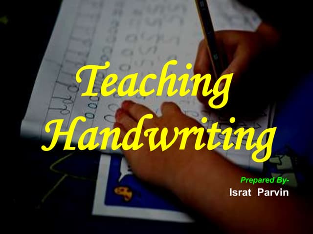 Cursive Handwriting Introduction | PPT