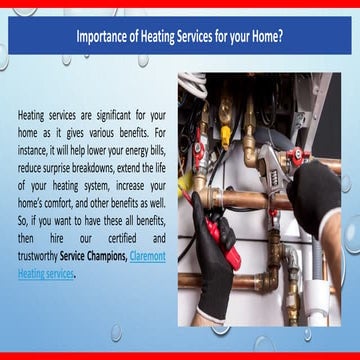 Importance of Heating Services for your Home?