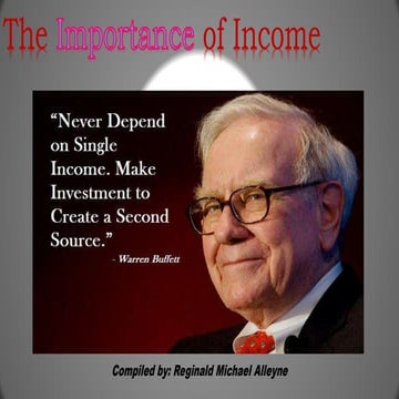 The Importance of Income | PPTX