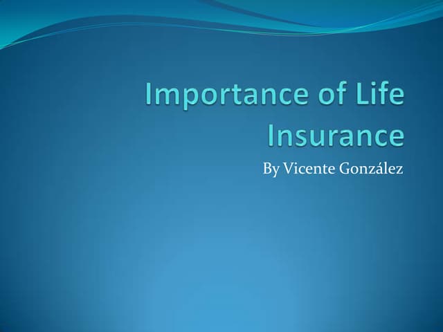 Life insurance | PPTX