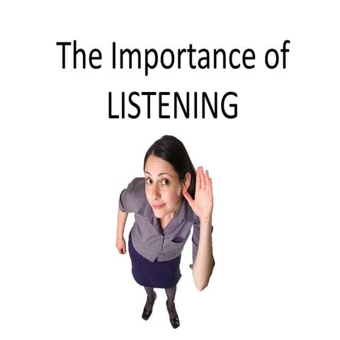 Importance of listening | PPTX