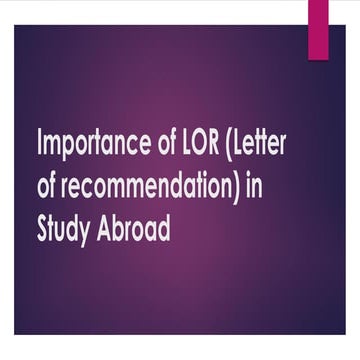 Importance of LOR (Letter of recommendation) in Study Abroad.pdf