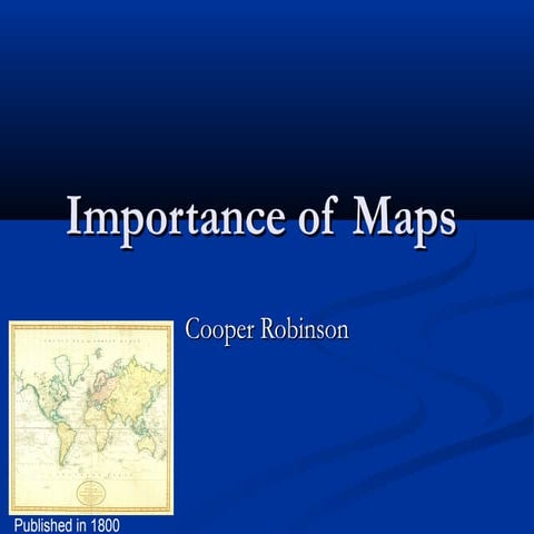 Importance of maps | PPT