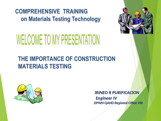 Quality management for civil engineering | PPTX