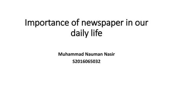 Parts of a_newspaper | PPT
