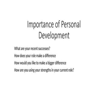 Keys of Personal Development- wining yourself | PPTX | Business ...