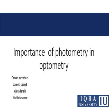 Importance of photometry in optometry.pptx