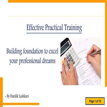 Importance of practical training | PPT