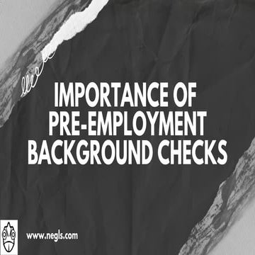 Importance Of Pre-employment Background Checks.pdf