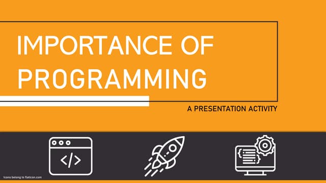Importance of Programming.pdf | Programming Languages | Computing Importance of Programming.pdf | Programming Languages | Computing