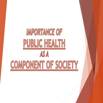 importance of public health.pptx under graduate students | PPTX