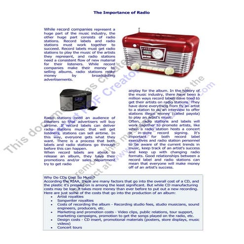 Importance Of Radio | PDF