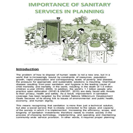 Importance of sanitary services in planning | DOCX | Indoor ...