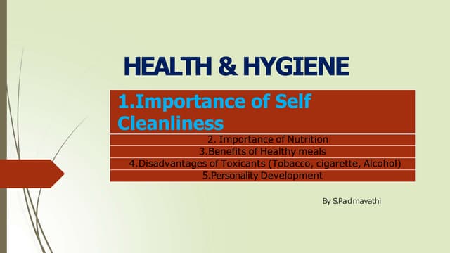 Personal Hygiene for Kids a power point lesson for kids to understand ...