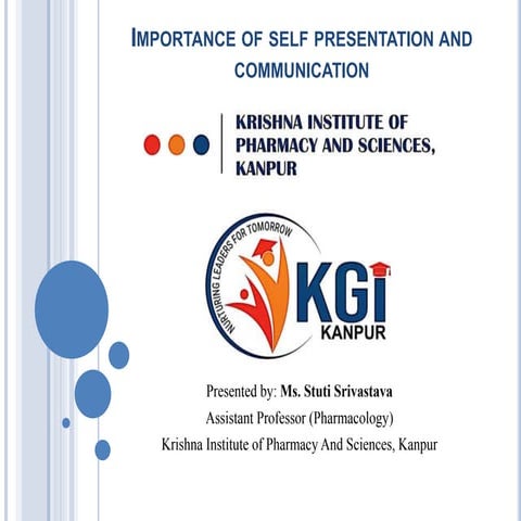Importance of self presentation and communication | PPT