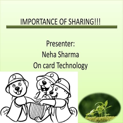 Importance of sharing!!! | PPTX