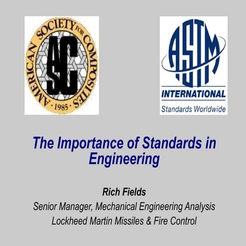 Importance of standards | PPT