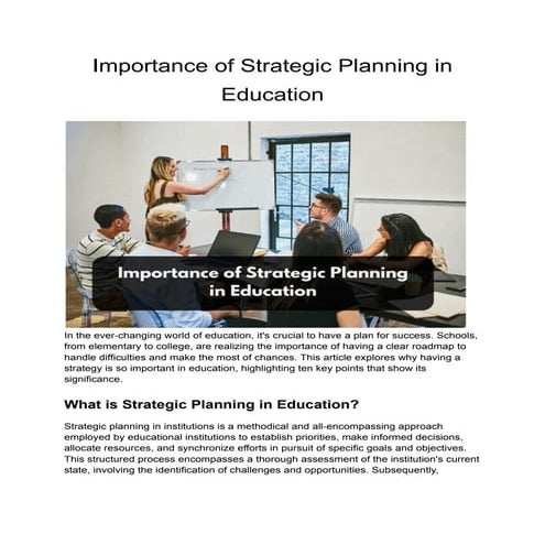 Importance of Strategic Planning in Education.pdf