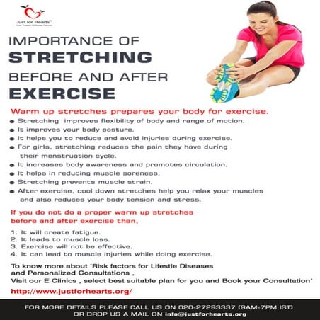Importance of stretching before and after exercise | PDF