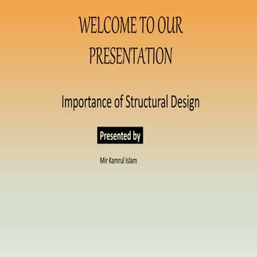 Importance of structural design | PPTX