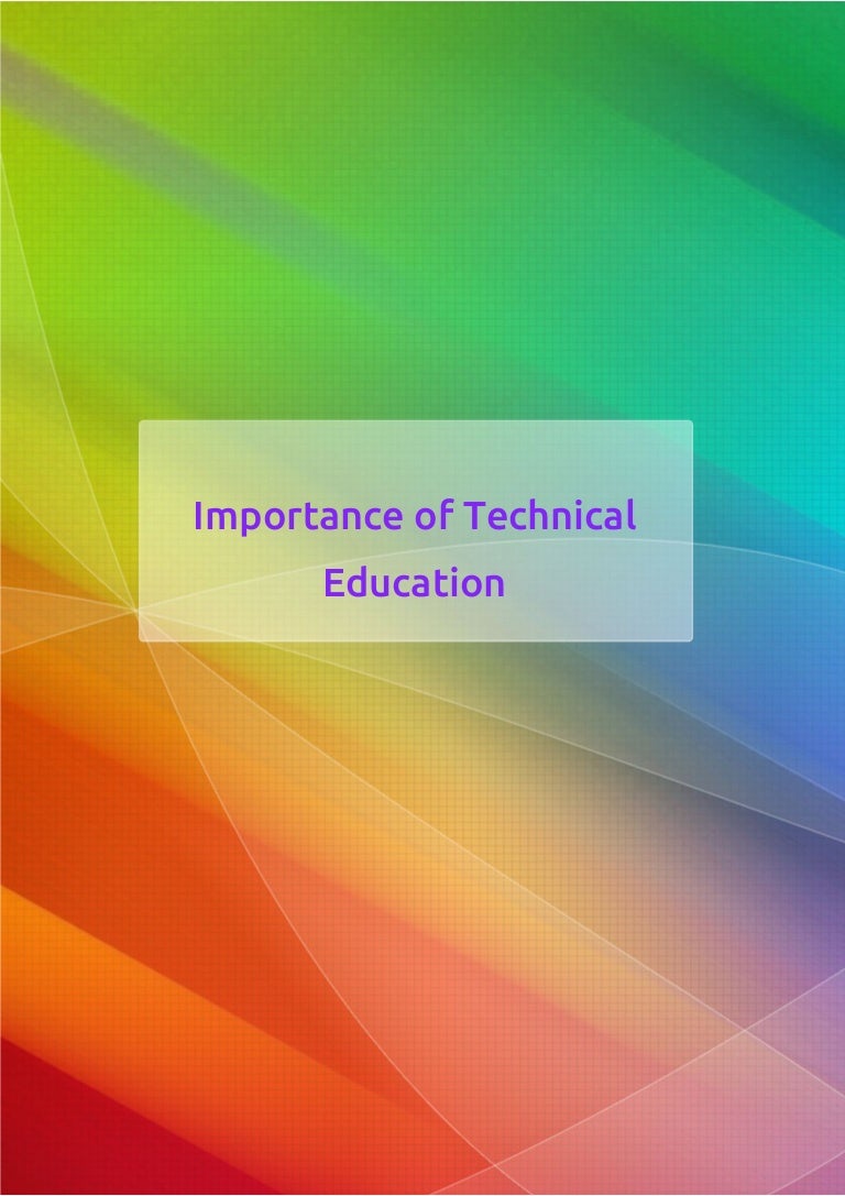Importance Of Technical Education importance-of-technical-education