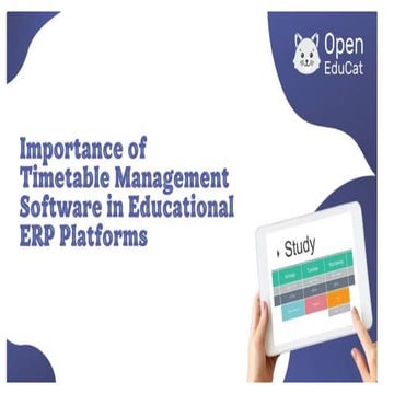 Importance of Timetable Management Software in Educational ERP ...
