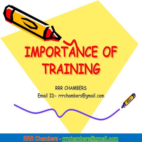 IMPORTANCE OF TRAINING (signifance of traning) - PPT.ppt