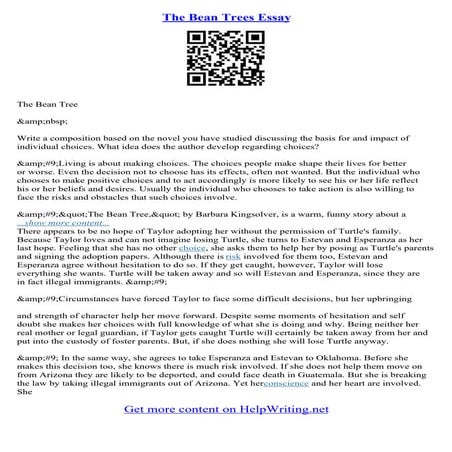 Importance Of Trees Essay | PDF