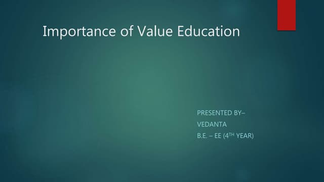 Types of values | PPTX