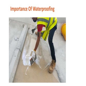 Importance Of Waterproofing | PPTX
