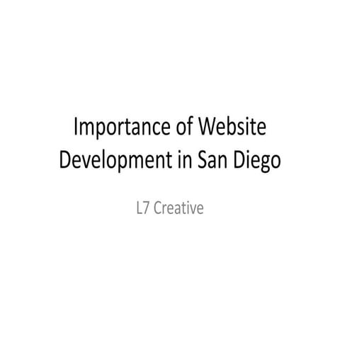 Importance Of Business Website | PDF