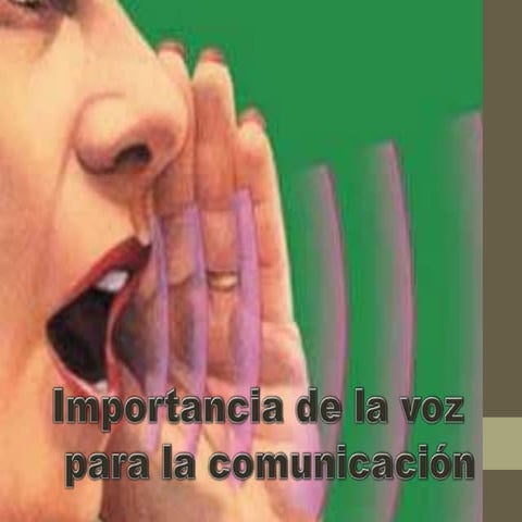 Importancia de la voz para la comunicación | PPTX