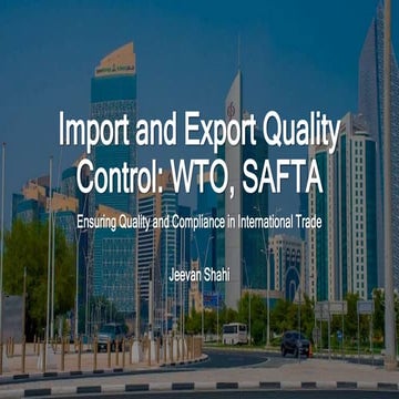 Import and Export Quality Control | PPSX