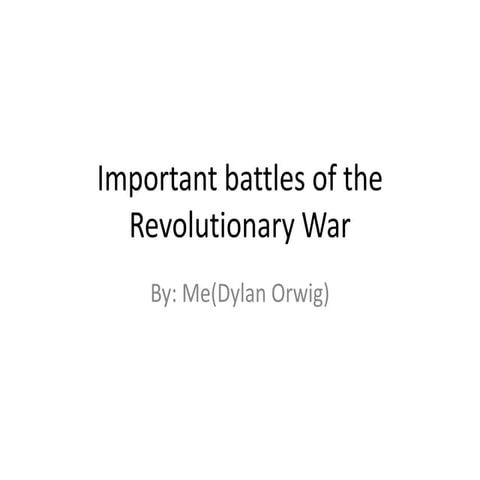 Revolutionary War Webquest | PPT