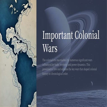 Important Colonial Wars.pdf Colonial Wars | PDF