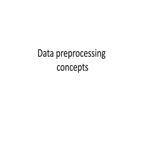 preprocessing techniques.pptx | Computing | Technology & Computing