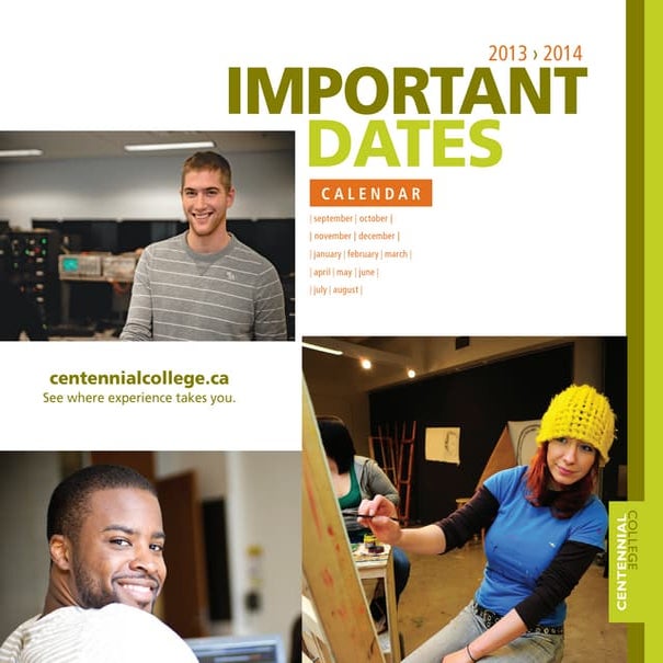 Important dates calendar 2013 14 | PDF