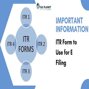 Important Information for Individuals to help you decide which ITR Form ...