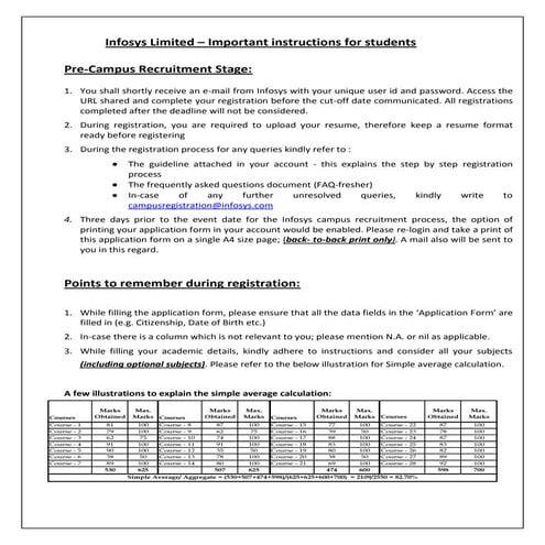 Important instructions to students (1) | PDF