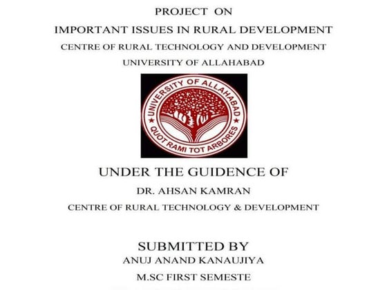 Problems of villages and on rural areas | PPTX