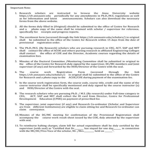 Important note | PDF