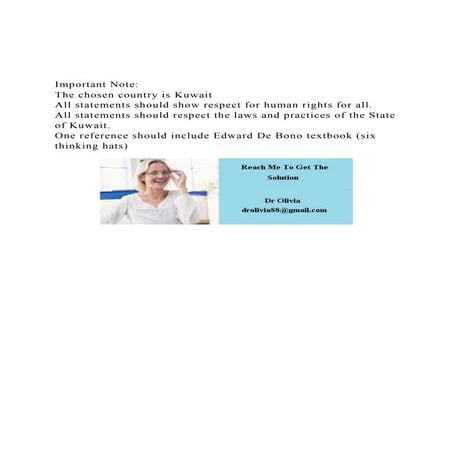 Important Note The chosen country is Kuwait All statement.docx