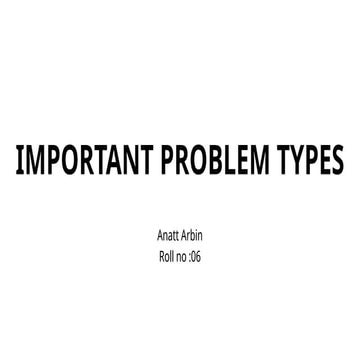 Important problem types for study .pptx