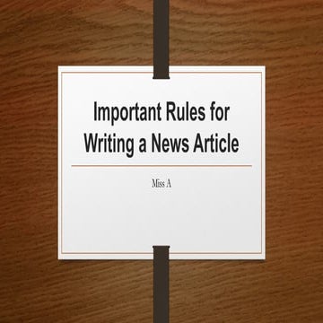 Important Rules for Writing a News Article.pptx