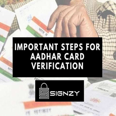 Important Steps for Aadhar Card Verification | PPT
